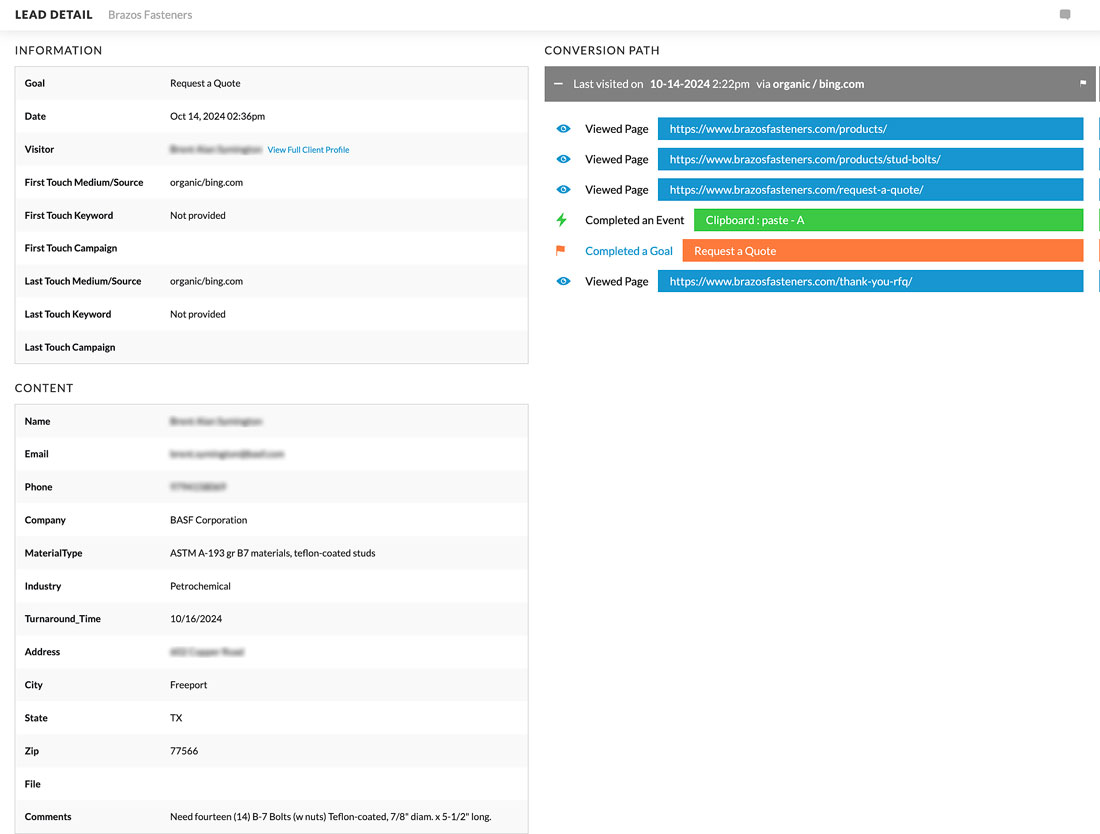 Case Study - Fastening a Hold in the Search Landscape: Brazos Fasteners ...