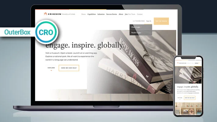 Case Study: Lead Form Interaction Increase for Eriksen Translations | OuterBox